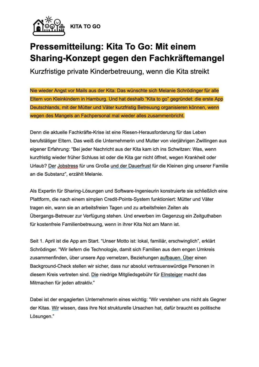 Pressemitteilung Muster – Formatierungsvorlage – ⚡ Download